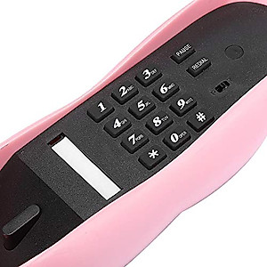 Hilitand Lips Shape Telephone, Desktop Landline Phone Antique European Style Telephone for Home/Hotel/Office Ideal Gift ()