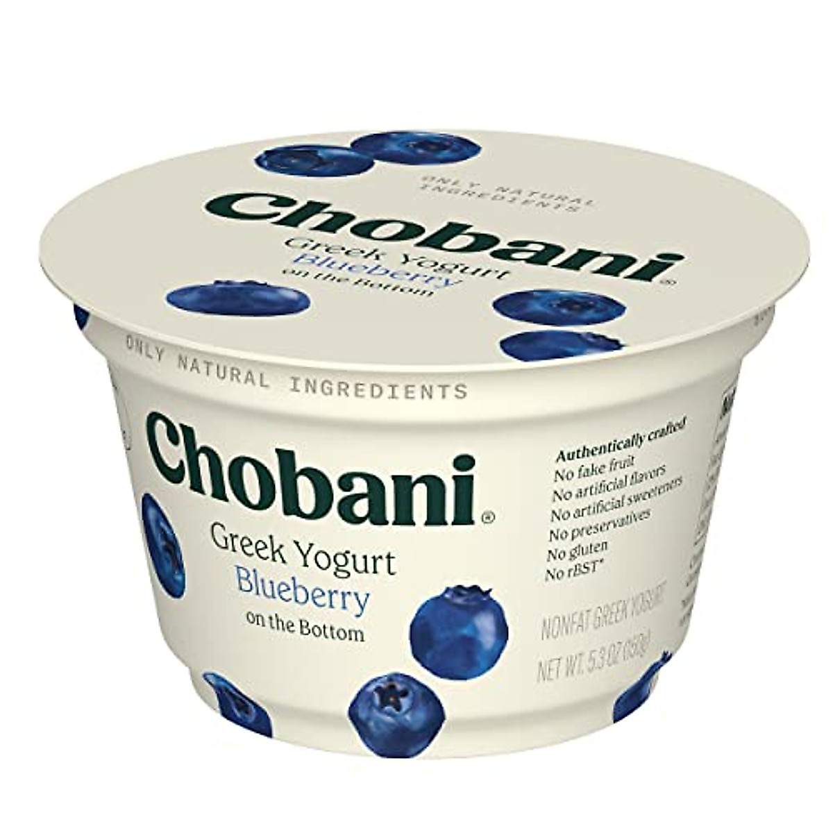 Chobani® Non-Fat Greek Yogurt Blueberry on the Bottom 5.3oz