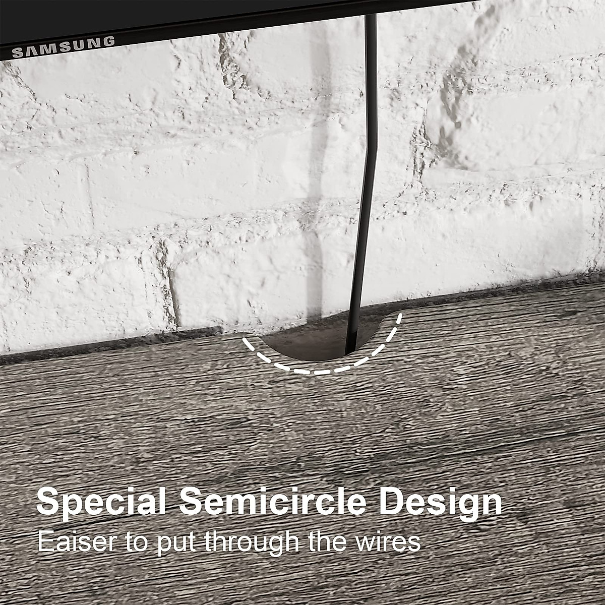 MUTUN Corner TV Stand with Power Outlet, Corner TV Stand for 32 43 50 55 60 Inch TV, Corner Entertainment Center, Industrial TV Console Table for Living Room Bedroom, 55 Inch, Grey Oak