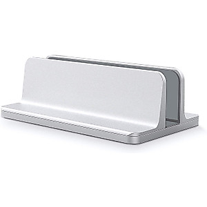 Vertical Laptop Stand, Adjustable Laptop Holder Desktop Stand (Small, Sliver)