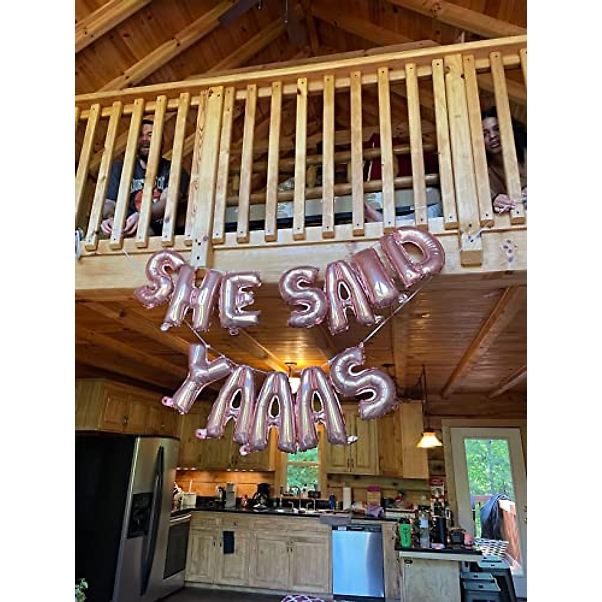 JeVenis She Said Yaaas Banner She Said Yaaas Balloons She Said Yes Balloon for Engagement Party Decor Bridal Shower Balloon Hen Party Balloon Hens Bachelorette Party Decoration