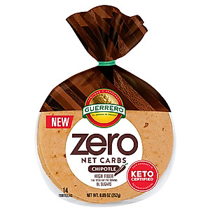 Mission Guerrero Zero Carb 0g Net Carbs - Keto Certified - 4.5" Street Taco - 14 Count, 8.89 oz. - Keto Friendly Low Carb Tortillas Variety Pack - 8 Packs