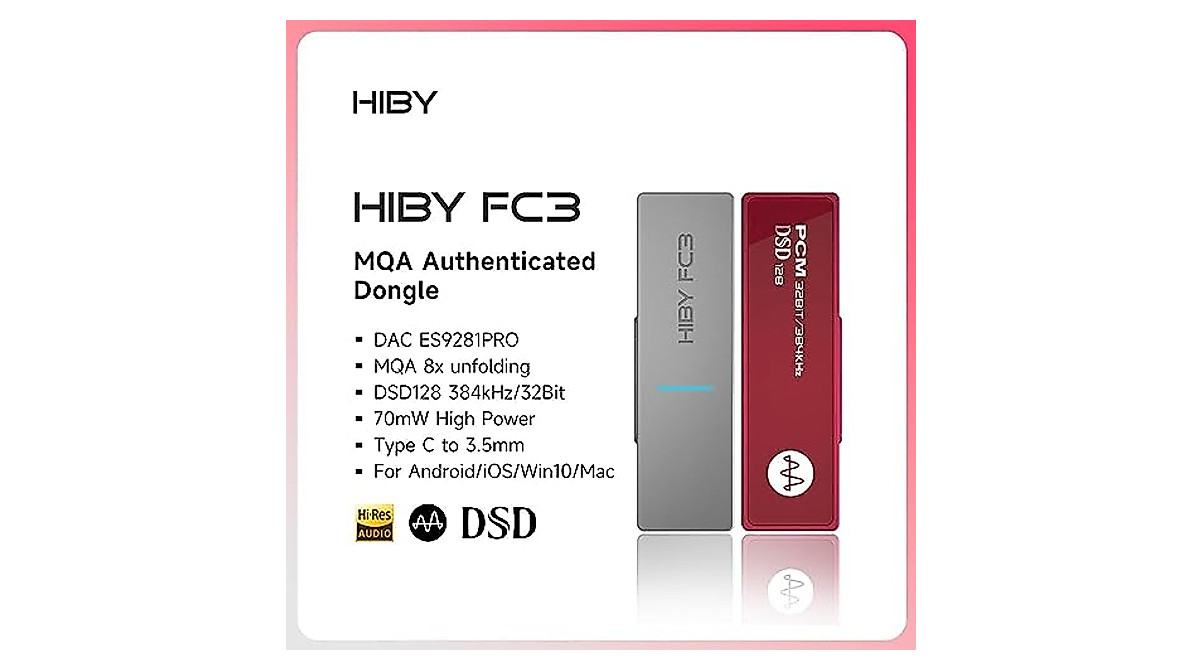 HiBy FC3 USB DAC Amp: Premium Hi-Res Sound & Control