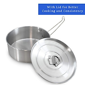 GLOBE ROCKET Flan Mold with Lid (8.2 x 3.2in) - Authentic Mexican Flan Pan with Lid - Flanera para Baño Maria - Molde para Flan Baño Maria - Flan Molds for Baking