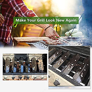 Criditpid Grill Heat Plate Parts for Charbroil 463230515, 463230514, 463230513, 463230512, 463230511,463230510,463439915,461442114,463441514, 463436514, 6-Pack 463230515 charbroil Parts，G-H-P