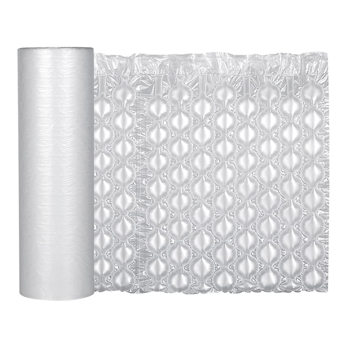 SOLTECH Inflatable Air Bubble Film Cushioning Wrap Rolls,Perforated, Easy to Tear,Large Air Bubble, 15.7 Inchx984 Feet Total,Packing, Industrial, Business Bubble Supply (Perforated Line 7.8" in)
