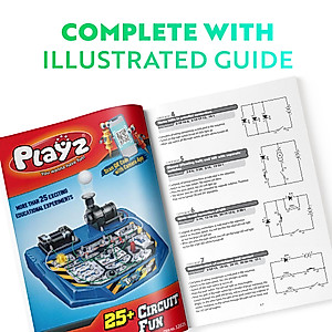 Playz Electric Piano Circuit Board for Kids - 38+ Music Lab Experiments, Kids' Electronics Kit, DIY Engineering Toy & Educational Science Kits, & STEM Projects for Kids Ages 8-12, Teens, Boys, & Girls