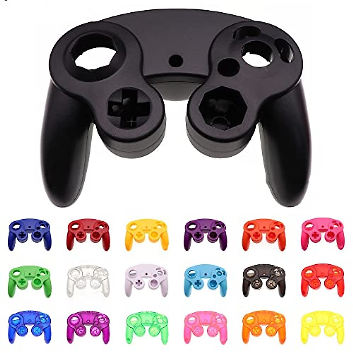 Replacement Handle Housing Cover Shell Case for NGC Gamecube Controller Games Handle Protective Case (Black)