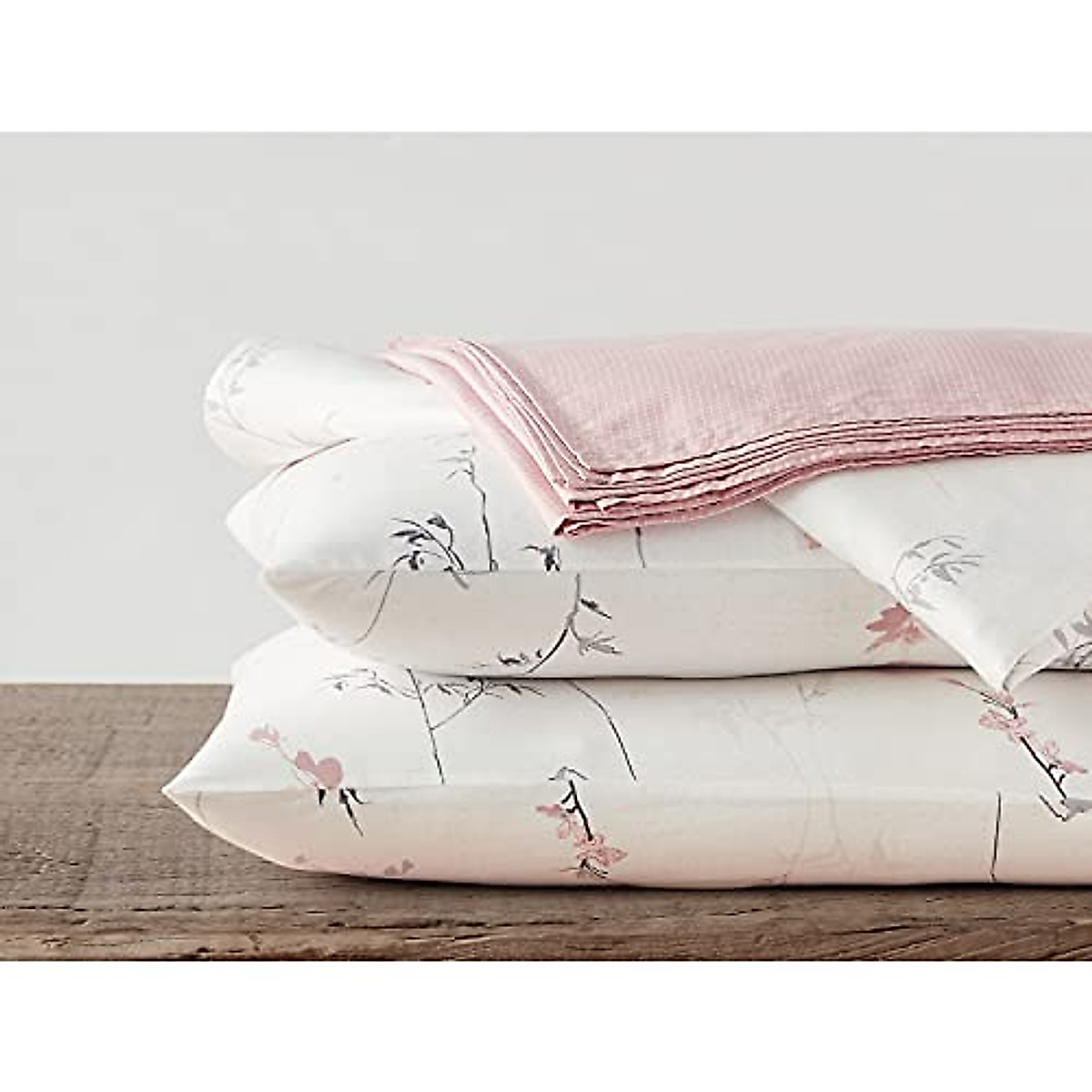 Calvin Klein Home Dusk Wild Flower Duvet Cover Set, King, Mauve