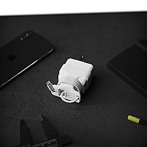 Fuse The Snap Back Charger Winder Compatible with Apple 12W iPhone, and iPad Chargers for Travel and Cable Management
