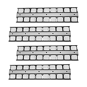 Folocy 21-1/2" X 5-1/2" BBQ Grill Briquette Tray Heat Plates Burner Covers, Replaces OEM Viking Part 032381-000, BBQ Gas Grill Replacement Parts Accessories for Viking 032381-000, 4-Pack