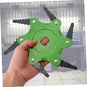 Yardwe Metal 1pc Metal Lawn Mower Lawn Mower Blade Grass Weeder Head Grass Jewelry Tray Colorful
