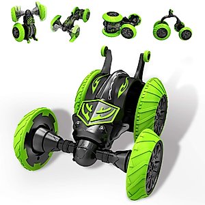 PP PICADOR Remote Control Stunt Cars Double Sided 360°Rotating, 2.4 GHZ Remote Control Crawler Toy Gift for Kids Boys Girls, Include Battery