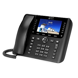 OBi2182 WiFi VOIP Phone with Power Adapter - 12-Line Cloud-Managed Gigabit Google Voice Phone with Color Display