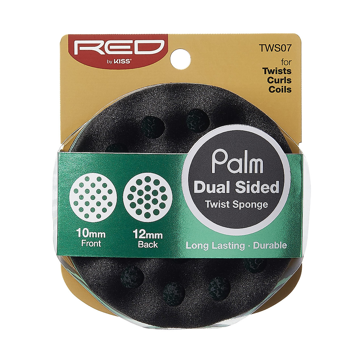 Red by Kiss Dual Sided Twist Sponge Hair Brush (Palm Dual Sided)