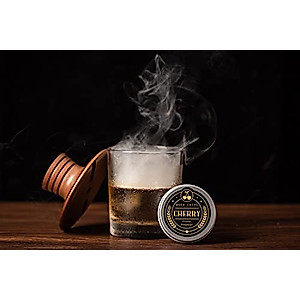 Cocktail Smoker Kit with Torch and Flavors Wood Chips for Whiskey and Bourbon, Old Fashioned Chimney Drink Smoker Kit for Infuse Whiskey, Wine, Gift for Dad Husband and Cocktail Lovers