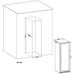 Lanbo Compressor Built-in Single Zone Wine Cooler with Safety Lock, 171 Bottles