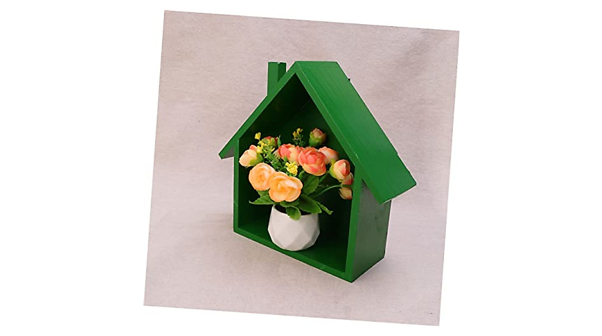 Amosfun Green Wall Shelf - Stylish Home Decor