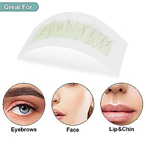 Charmonic Facial Wax Strips-60 Strips, Facial Hair Removal for Women, Hair Remover Waxing Kit for Face Eyebrow Upper Lip Cheek, Waxing Strips for All Skin Types with 60 Face Wax Strips + 6 Wax Wipes