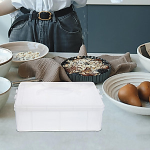 Didiseaon Box Cake Carrier with Lid and Handle Cupcake Storage Container Cake Storage Holder Cake Stand Plastic Handheld Cupcake Holder Cake Container Cake Stand with Lid Dessert Container