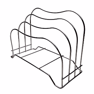 LENITH Stainless Steel Wire Cutting Board Holder, Cutting Board Rack Organizer Kitchen (Large)