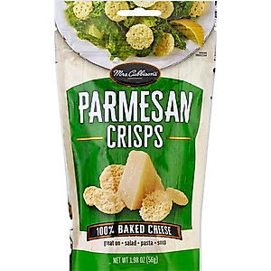 Mrs. Cubbison's Cheese Crisps - 100% Real Cheese, Keto Friendly, Great for Snacking and Salad Topper - Parmesan Flavor, 1.98 Ounce (Pack of 1)