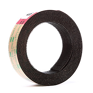 3M Dual Lock Reclosable Fastener TB4575, Black, 1 in x 10 ft