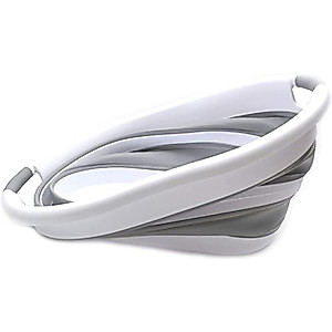 2-Pack Collapsible Laundry Baskets - Plastic Foldable Hampers for Laundry with Pop-up Design for Easy Storage - Gray Durable Hamper Collapse Basket. size: 21.5 x 15.75 x 10
