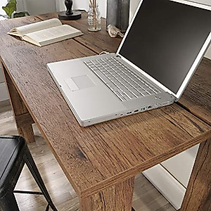 Sauder Boone Mountain Counter Height Dining Table, L: 25.59" x W: 55.12" x H: 35.39", Vintage Oak Finish