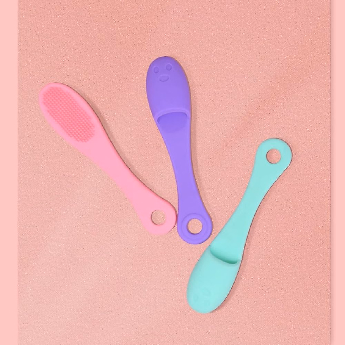 Cat Chin Brush,Cat Chin Cleaner,Finger Brush Silicone Pet Toothbrush,Cat Finger Toothbrush for Pet Dental Care, Finger Brushes Suitable for Puppies and Cats,Dog Toothbrush Finger (B-2PC)