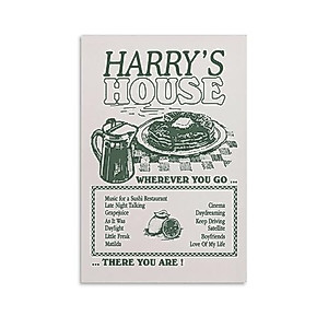 Harry's music House Styles Music Album Posters (1) Wall Art Paintings Canvas Wall Decor Home Decor Living Room Decor Aesthetic 08x12inch(20x30cm) Unframe-style