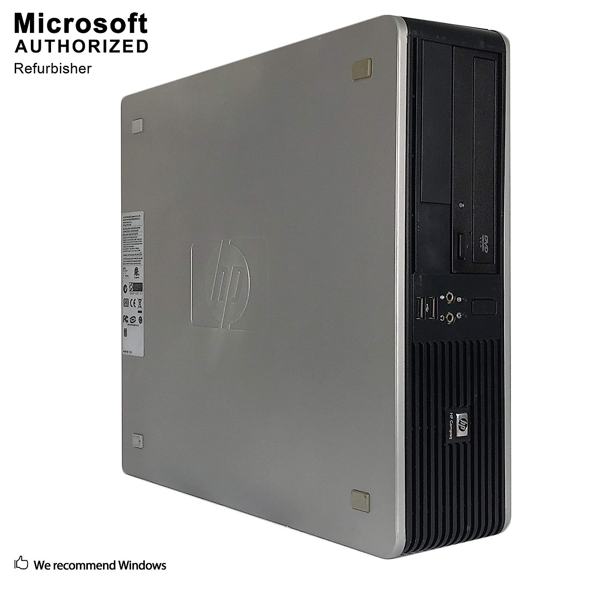 HP 7900 Desktop PC Package, Intel Core 2 Duo Processor, 8GB RAM, 500GB Hard Drive, DVD-RW, Wi-Fi, Windows 10, 22in LCD Monitor (Renewed)