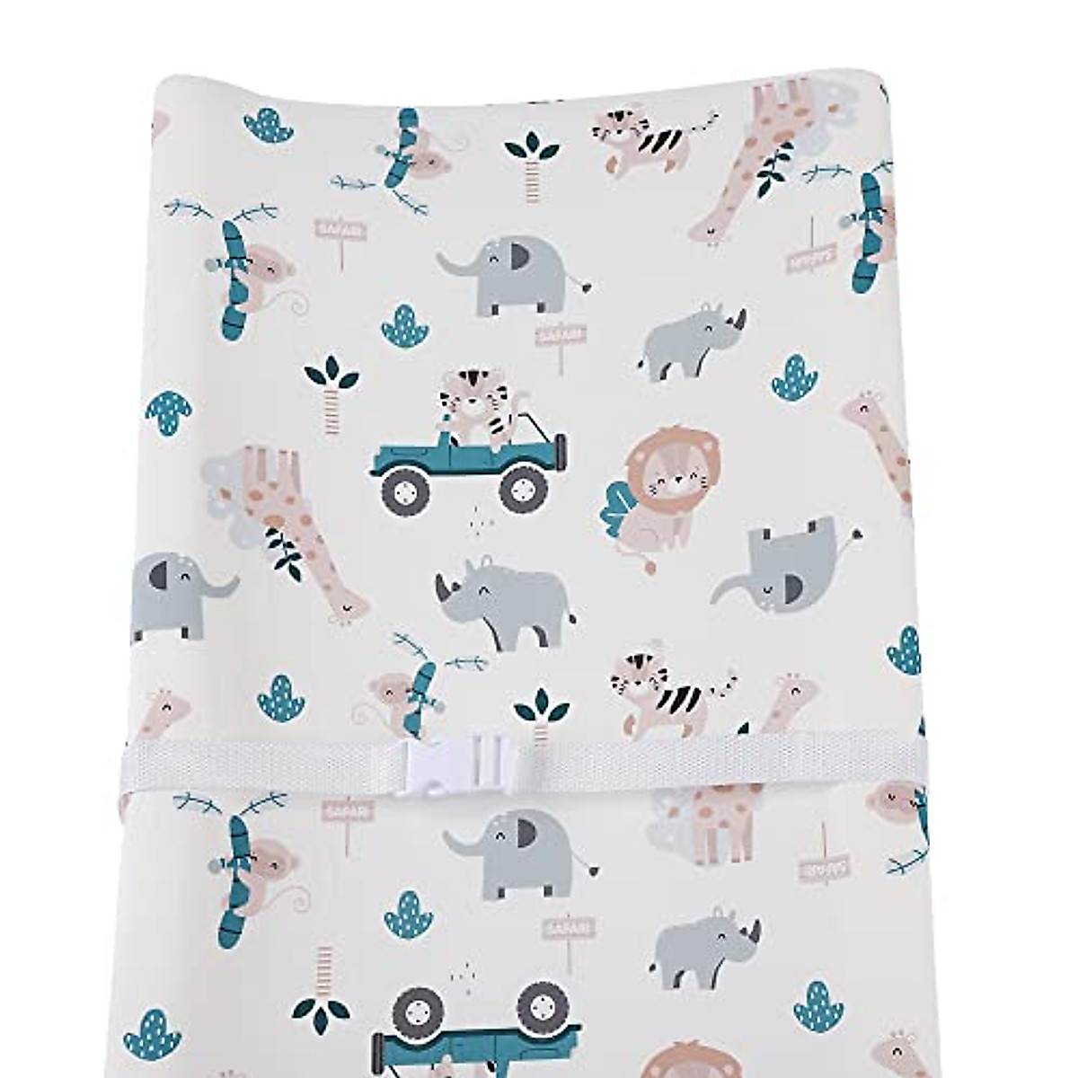 Tontukatu Changing Pad Cover Set 3 Pack Jersey Knit Ultra Soft for Baby Boys Girls Elephant Tiger/Fox/Grey