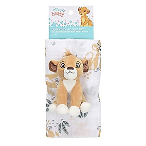 Lambs & Ivy Disney Baby Lion King Simba Swaddle Blanket & Plush Toy Gift Set