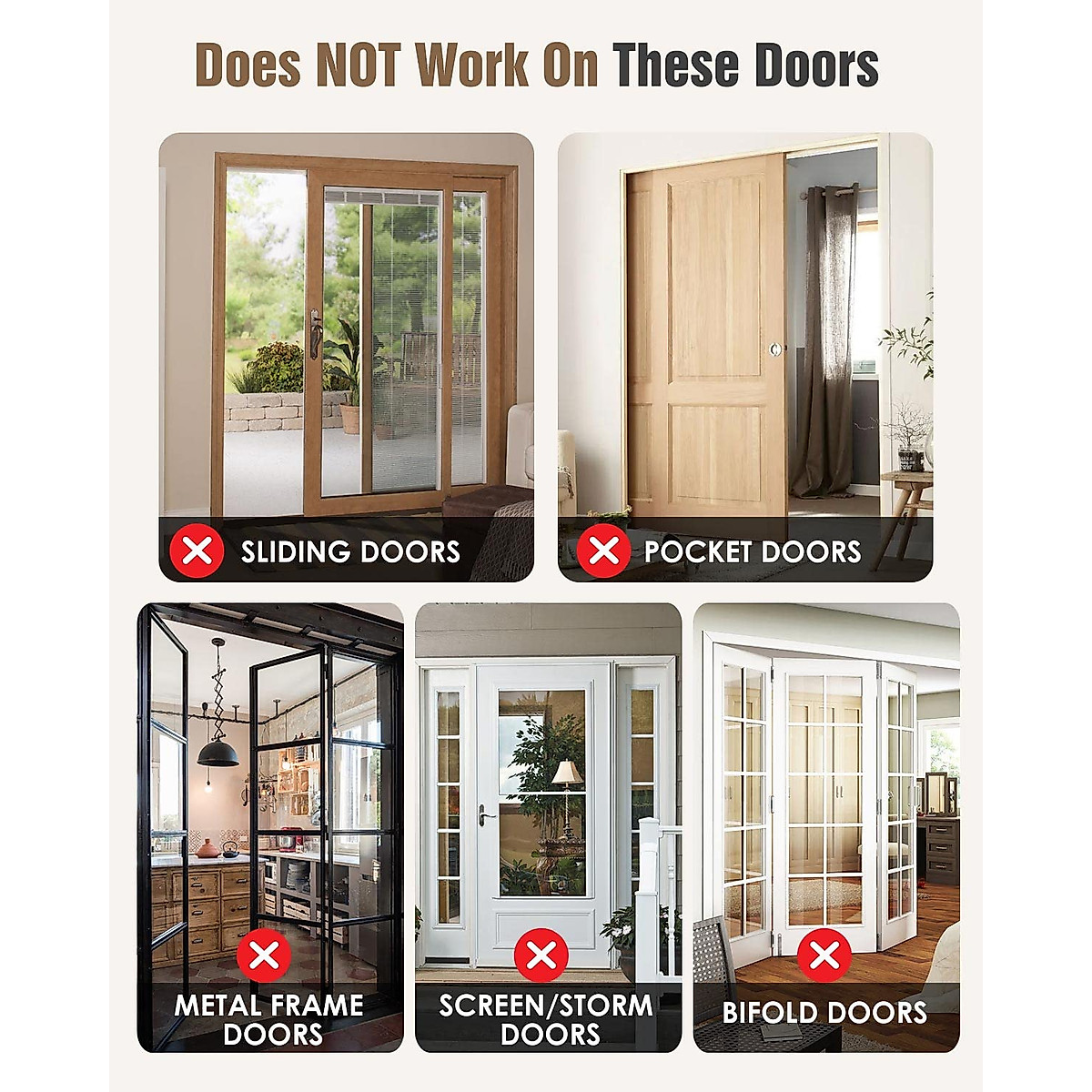 Door Locks for Kids Safety,Child Proof Interior/Exterior Door Lock of Top,Made of Durable Metal for Toddler,Perable from Both Sides,Prevent Pet or Baby from Entering Bedroom & Basement(Black,1 Pack)