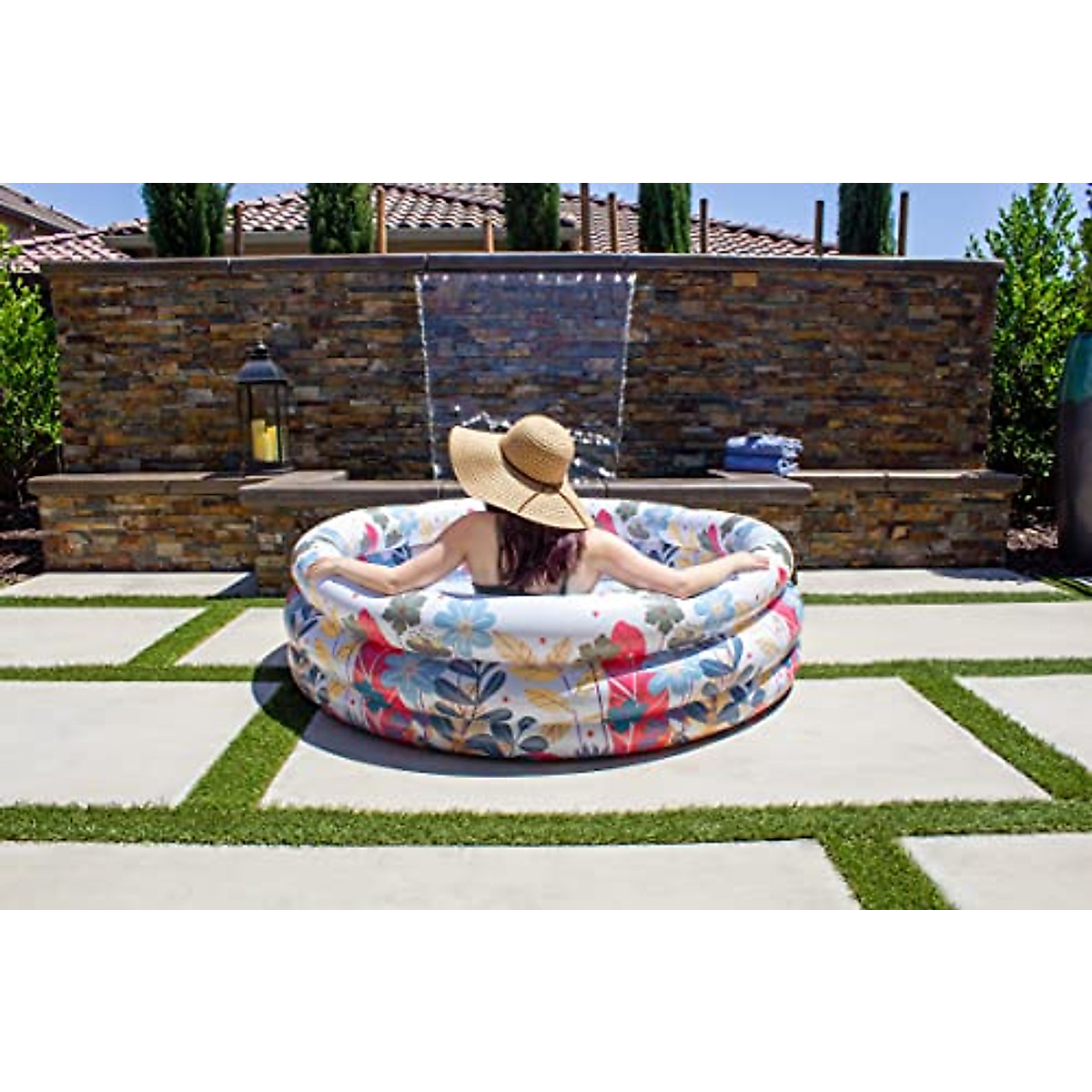 Poolmaster Inflatable Swimming Pool, Summer Garden