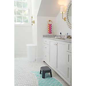 Rubbermaid One-Step Stool, Bisque, Holds up to 200 Pounds, Ideal for Home, Office, Garage, Durable Step Stool, FG275300CYLND, 7.1 inches Height, Gray