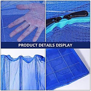 Abaodam 3 Layer Herb Drying Rack Plant Hanging Mesh Dry Net with Zipper Folding Drying Net Multi- Function Drying Vegetable Fish Hanging Mesh (Height 26 inches)