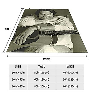 Flannel Blanket Dan Fogelberg Soft Lightweight Throw Blanket Warm Durable Sofa Couch Decor Beding 50"X40"