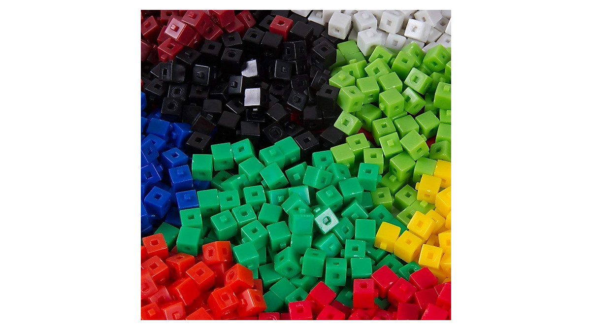 Math Linking Cubes - Colorful 1cm Manipulatives for Kids Learning