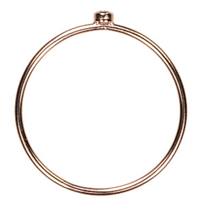 uGems 14K Rose Gold Filled 2mm White CZ Stacking Ring Size 8