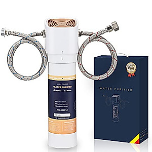 Under Sink Water Filter System,Water Filtration System,NSF/ANSI Certified Direct Connect Under Counter to Kitchen Faucet,Drinking Water Filter 0.5 Micron Reduces 99.99% Lead,Chlorine,Bad Taste,Odor
