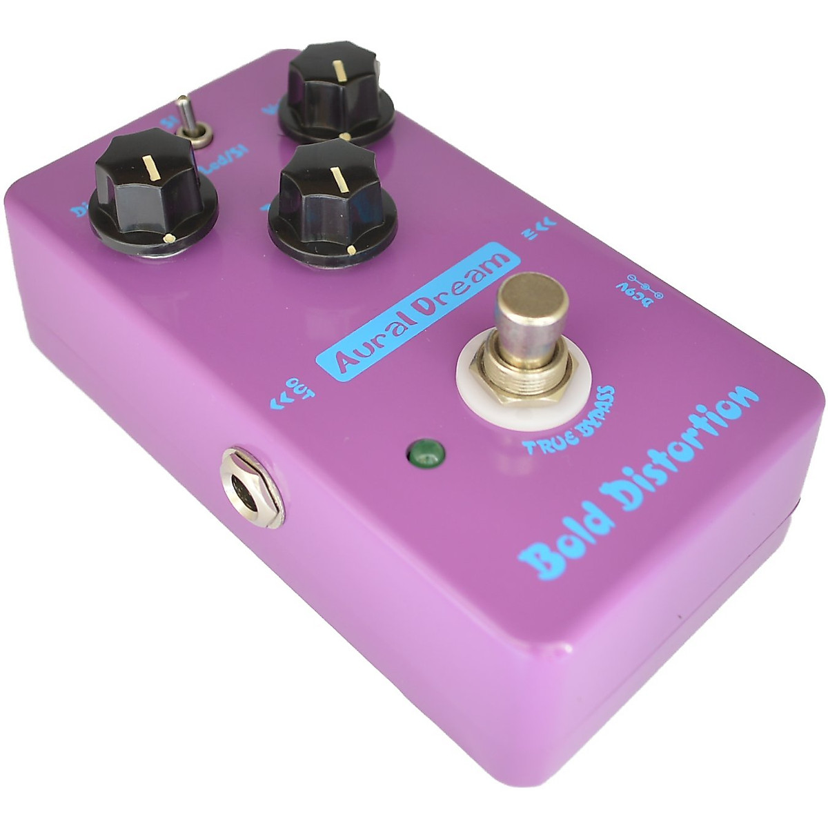 Aural Dream Bold Distortion Guitar Effect Pedal includes Heavy Distortion and High-Gain Powerful Dynamic Response for 2 Distortion modes,True Bypass