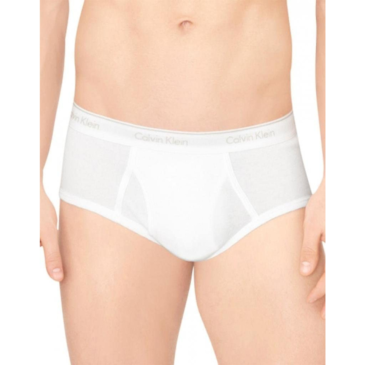 Calvin Klein Men's Cotton Classics Multipack Briefs, Pure White, Medium