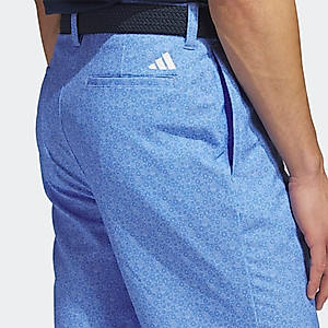 adidas Men's Ultimate365 Printed 9 Inch Golf Shorts, Blue Fusion, 32