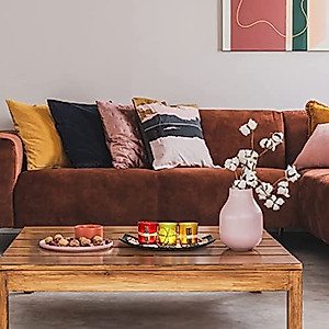 LETINE Candle Holders Set Fit in LED Lights. Centerpieces for Coffee Table, Bathroom Decor. Decorations for Farmhouse & Modern Style Bed Room for Women, Men