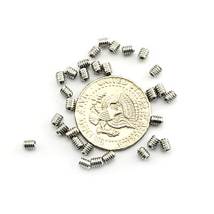 Pro Bamboo Kitchen 30pcs Socket Set Screws Stainless Steel American Standard Machine Headless Screw 8-32 x 3/16"