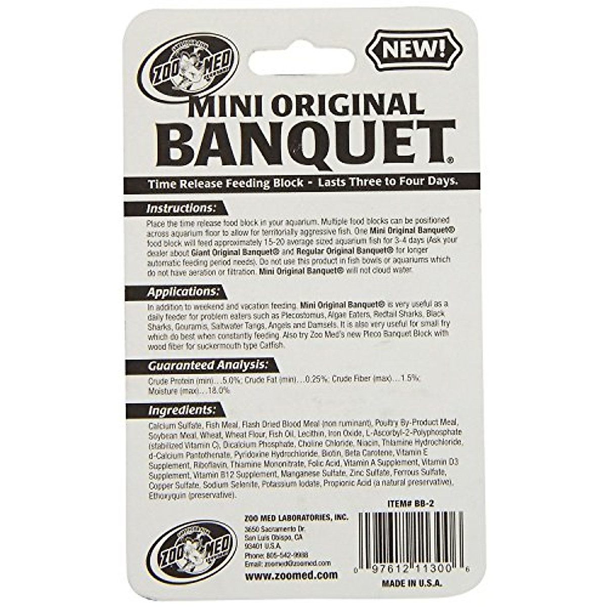 Zoo Med Laboratories AZMBB2 Mini Banquet Block Feeders, 12 Count