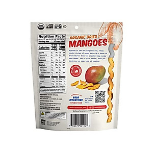 Made in Nature Organic Dried Fruit, Mangoes, 3oz Bags (6 Count) – Non-GMO, Unsulfured Vegan Snack