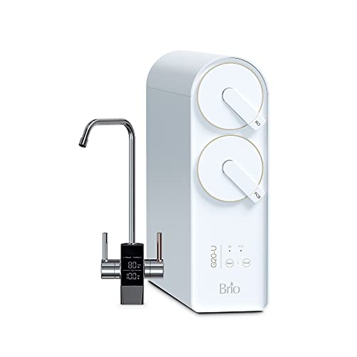 Brio Reverse Osmosis Water Filtration System, 700 GPD, 2:1 Pure to Drain, Tank-Less, Under Sink Faucet Mount
